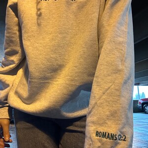 WWJD Block Embroidered Sweatshirt WHITE Faith Apparel Christian ...