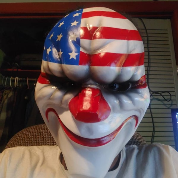 Dallas Mask From Payday2 Replica, Clown Mask, for Gamer and Cosplay ...