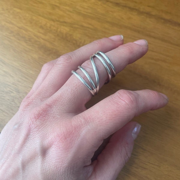 Classic Infinity Gripper Ring #12 - Custom Made Sterling ...