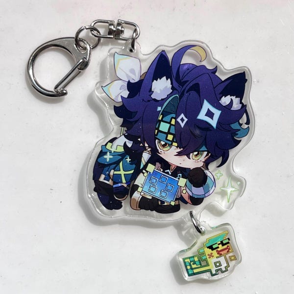 Genshin Impact - Natlan Chibi Animal Ears Style Keychains With Small ...
