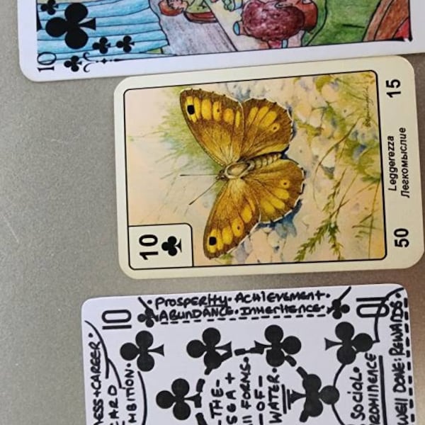 Cartomancy Card Meanings 52 Pages PDF - Etsy