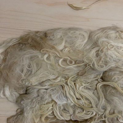 Rainbow-mix Suri Alpaca Fleece and Hand-dyed Suri Locks Spinning and ...