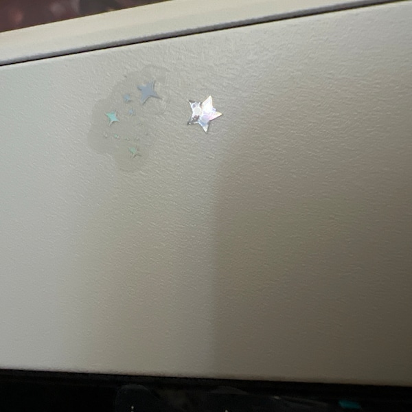 4mm Holographic Sparkly Star Stickers, Tiny Stars Stickers, Vinyl Holo ...