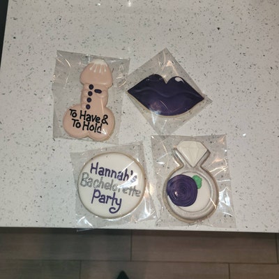 Personalized Penis Cookies, Bachelorette, Bride-to-be, Bridal Party ...
