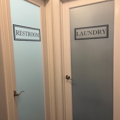 Custom Door Decal, Vinyl Sticker for Glass Door, Personalized Sign ...