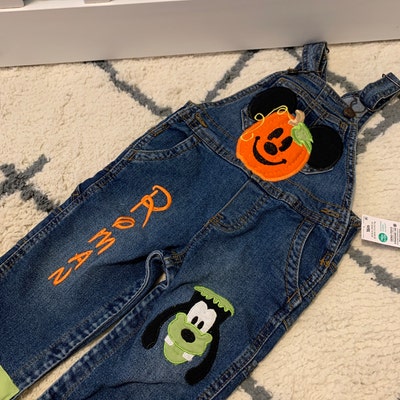 Baby Mickey Mouse Personalized First Birthday Overalls or - Etsy