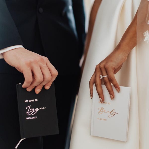 Two Vow Books Promises, Personalized Wedding Registry Ideas, 80 Pages ...