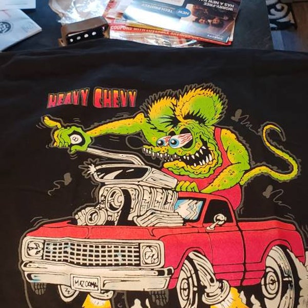 Official Rat Fink Kustoms Merc T-shirt Ed Big Daddy Roth Men's Black ...
