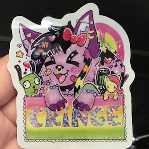 Glitter Sticker Sparkle Furry CRINGE for Furries, Sparklefurs, Therians ...