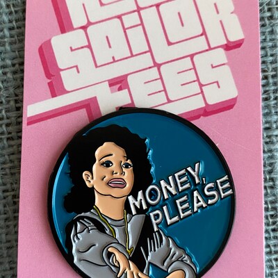 Mona Lisa Money Please Parks and Rec Funny Enamel Pin - Etsy