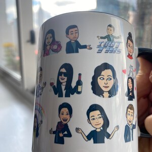 PERSONALIZED Bitmoji Coffee Mug, Custom Bitmoji Mug, Coworker Gifts ...