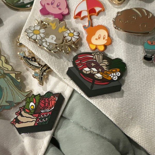 Japanese Food Enamel Pin Set - Etsy