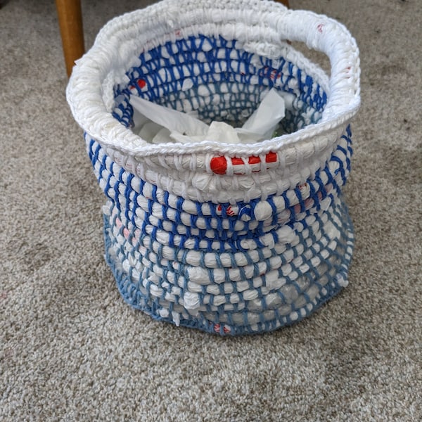 Handmade Baskets Made From Upcycled Plastic Bags - Etsy