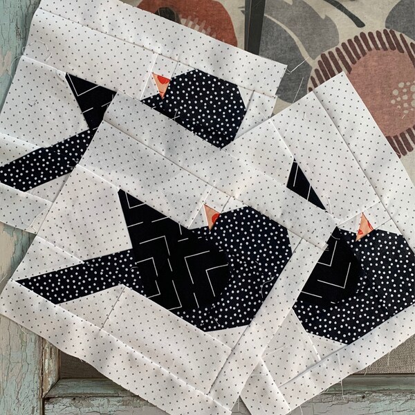 PDF Halloween Quilt Pattern - Crow Quilt Pattern - Etsy