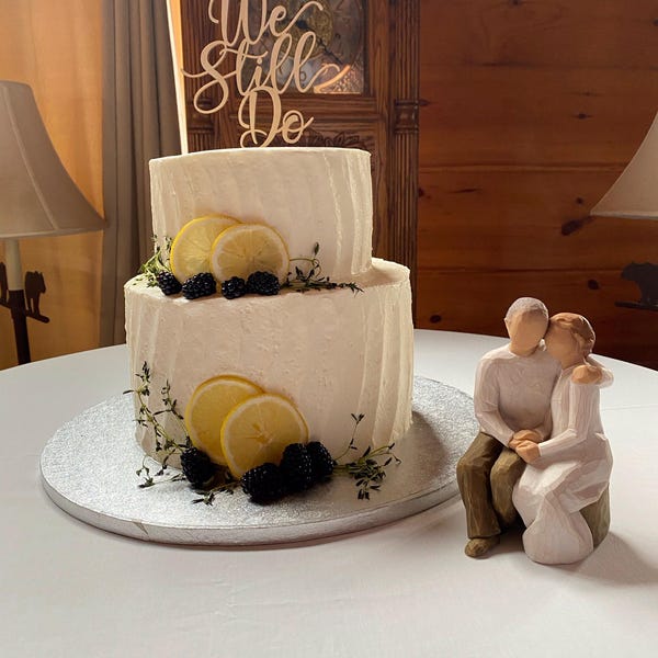 Wedding /anniversary Statement Cake Topper or Gift, We Still Do - We Do ...