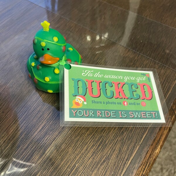 You've Been Ducked Tags. Download Printable JPG and PDF. Includes Svg ...