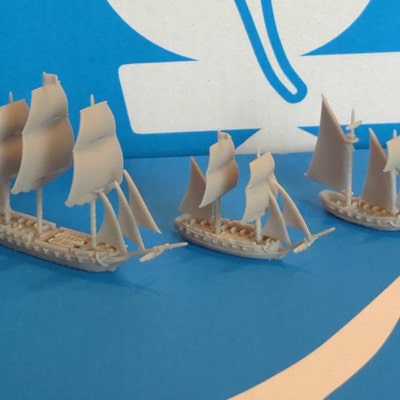 Sailing Ship Miniatures 1/1200 Fleet Pack - Etsy