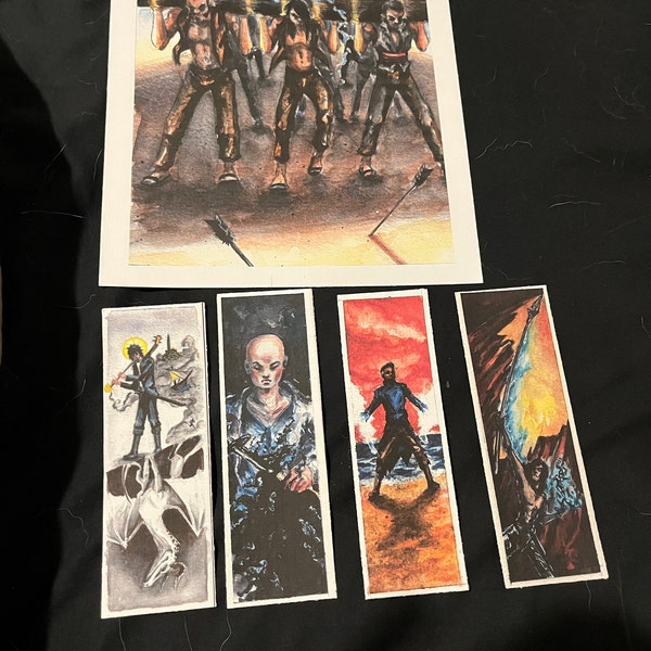 Mistborn Story Arc // Bookmark, Watercolor Bookmark, Vin, Allomancy ...