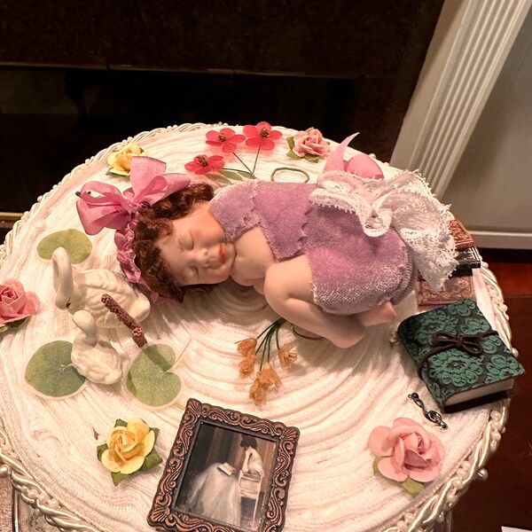 Tori Indian Baby on Fur Rug - Etsy