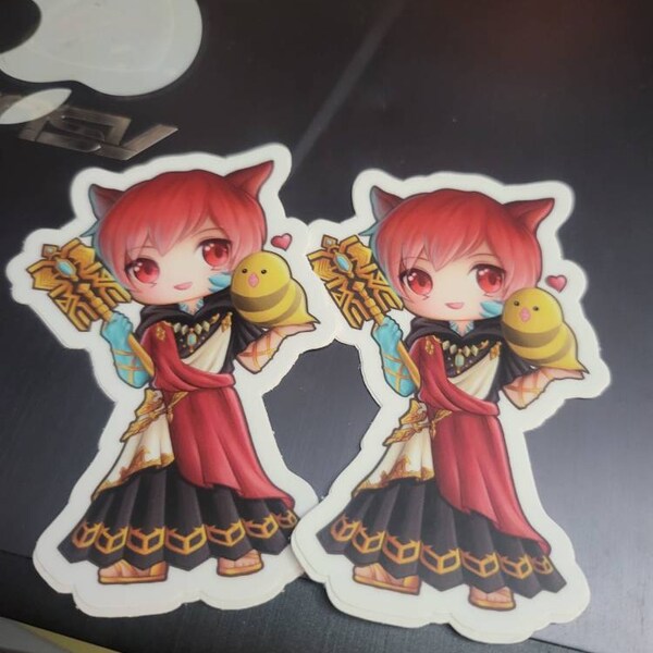 FFXIV Inspired Astrologian Soul Stone Vial - Holographic Gloss Vinyl ...