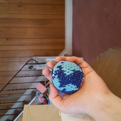 2 Crochet Patterns, Mini and Large Crochet Globes, World, Earth ...