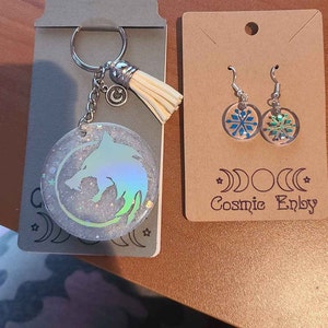 Witcher White Wolf Keychain Various Resin Colors - Etsy