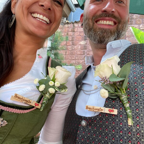 Glubbal ( Glupperl ) Edelweiß Holz + Text - Etsy.de