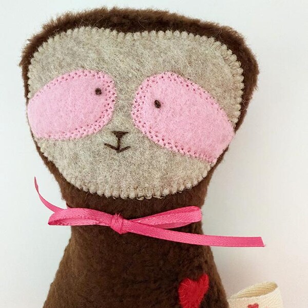 Animal Doll Sewing Pattern PDF Bulldog Stuffed Doll Animal Soft Toys ...