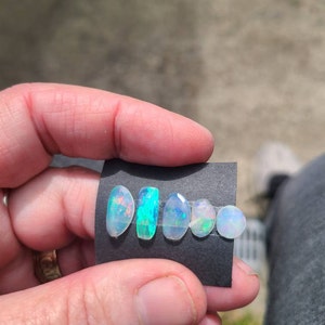 10 Piece, Ethiopian Fire Opal Rose Cut Lot, Loose Opal Stone, Faceted ...