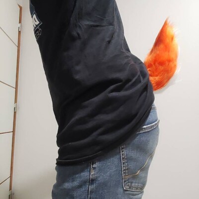 CUSTOM: Cat/feline Fursuit Tail with Curve - Etsy