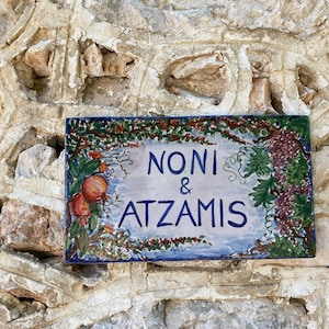Handpainted Italian Villa / House Name Plaque - Etsy