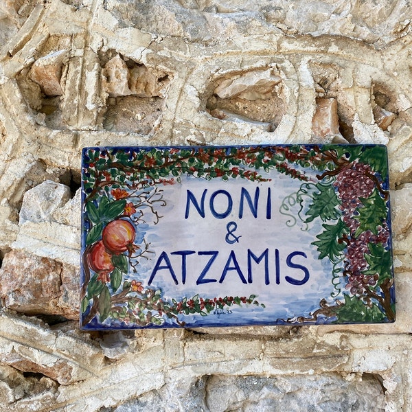 Handpainted Italian Villa / House Name Plaque - Etsy