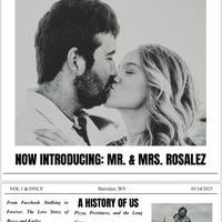 Custom Wedding Newspaper Template - Etsy Canada