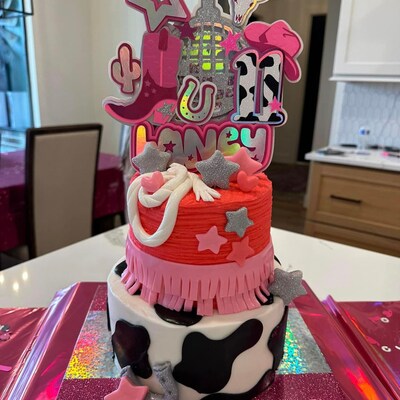 One Rocks Rock N Roll Born to Rock Theme Cake Topper - Etsy