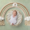 Digital Backdrop, Background Newborn Baby Girl Boy Light Moon White ...