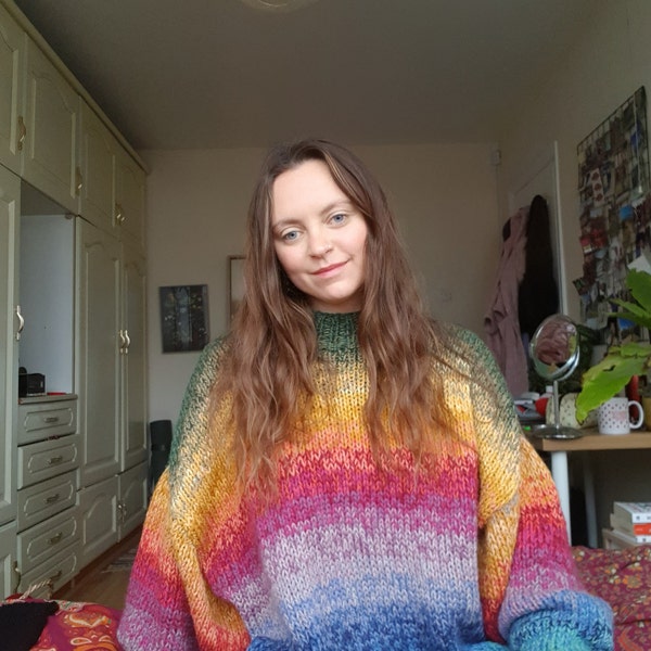 Hand Knitting Pattern -the Jupiter Jumper - Etsy