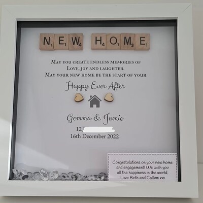 Personalised New Home First Home Gift. New Home Frame. First Home Frame ...