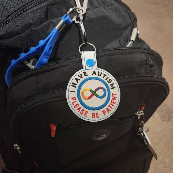 Autism Awareness, Autism Bag Tag, Autism Alert for Backpack, Autism Tag ...