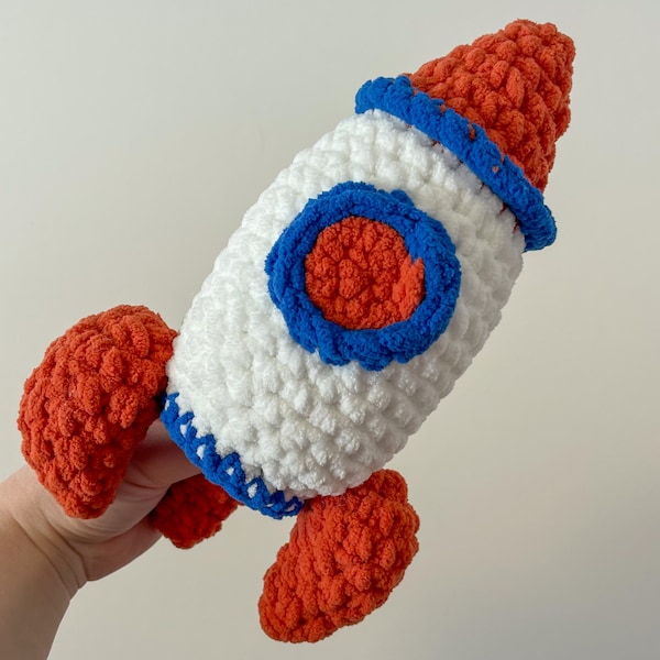 Crochet Pattern Space Rocket, Crochet Pattern Amigurumi Spaceship ...