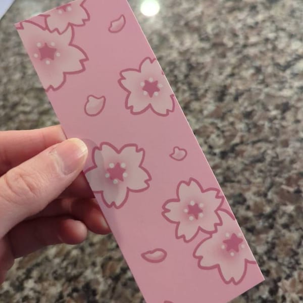 Cherry Blossom Bookmark - Sakura Bookmark - Kawaii - Etsy