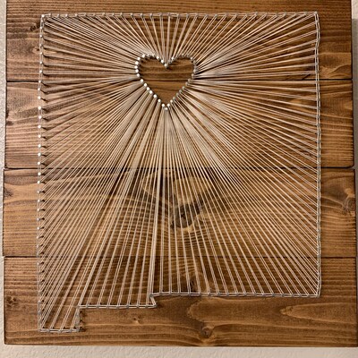 Large 2 Cities String Art Two Cities One State String Art - Etsy
