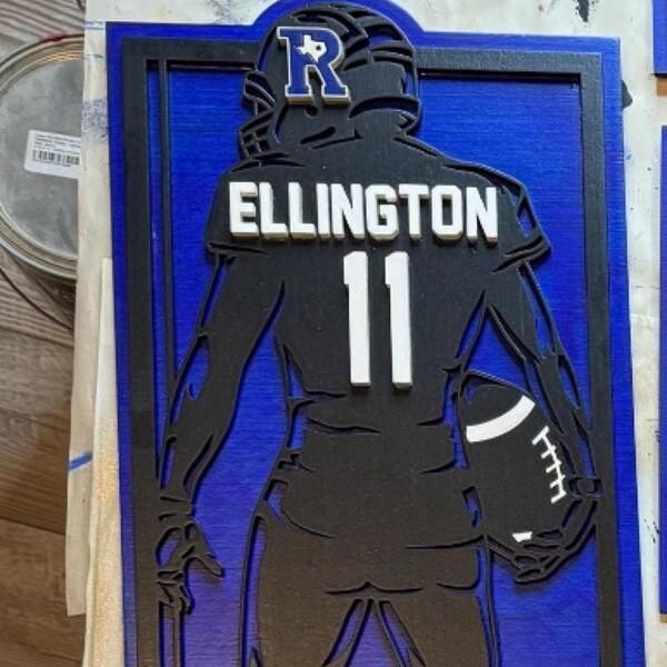 Custom Football Player Sign Team Order - Etsy