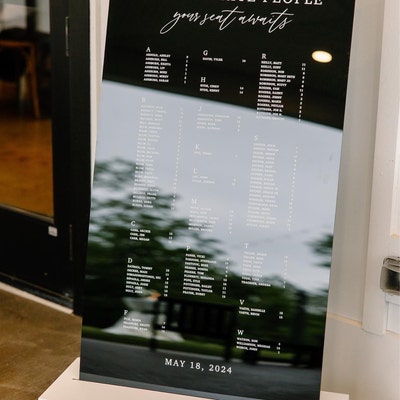 48x16x16 Acrylic Wedding Double Sign Box Stand, Seating Chart Stand - Etsy