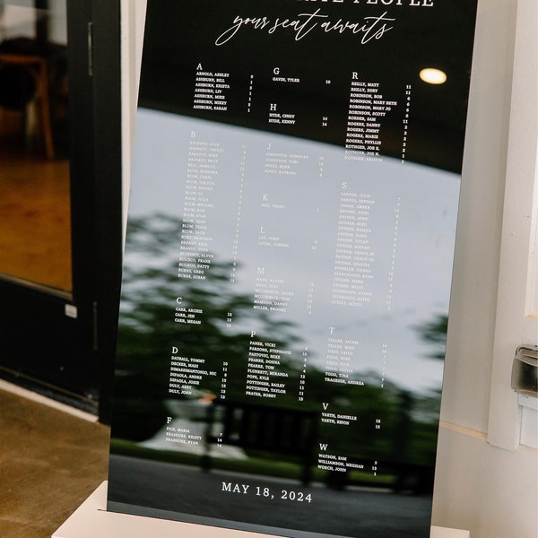 28x8x10 Acrylic Wedding Sign Box Stand, Seating Chart Stand - Etsy