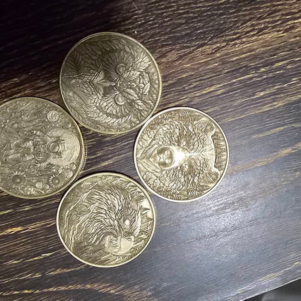 Divine Serenity Brass Coin With Angelic Figure double-sided - Etsy