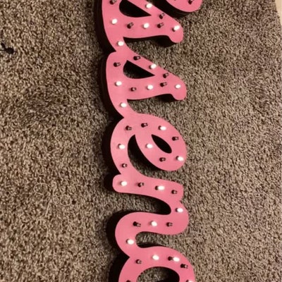 8 Light up Letter Light up Name Light up Name Sign - Etsy