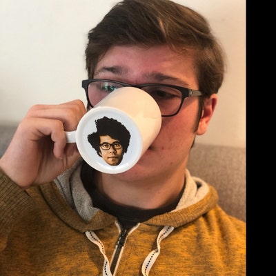 The IT Crowd Mug/cup Maurice Moss Richard Ayoade Face Geek Nerd ...