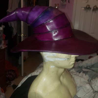 Wizard Hat Pattern Witch Hat Leather DIY Pdf Download Video Tutorial - Etsy