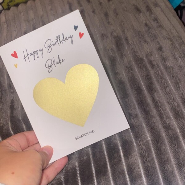Birthday Scratch Card, Birthday Scratch Card Holiday, Birthday Scratch ...