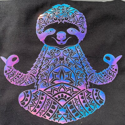 Mandala Sloth Yoga Cricut Svg, Sloth Meditating Svg, Zentangle Sloth ...